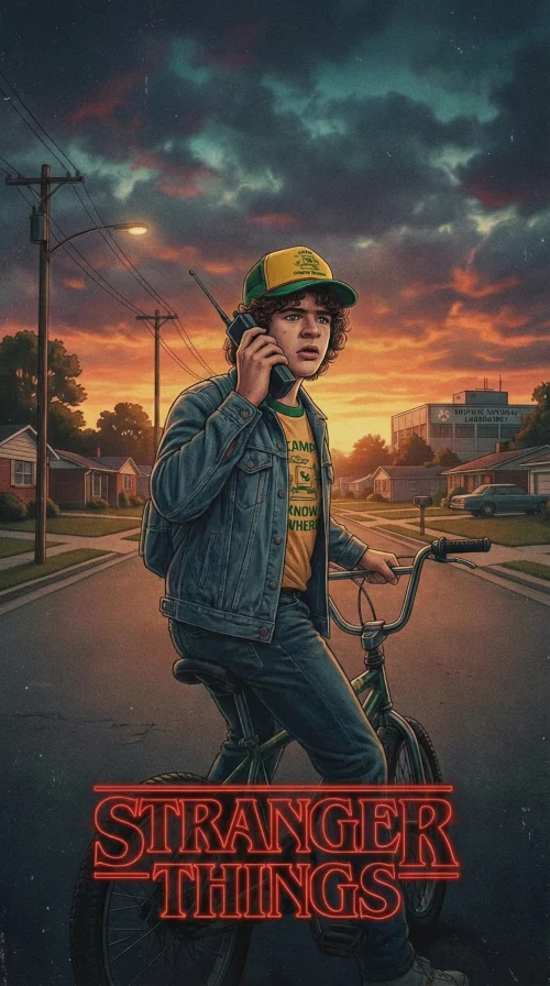 Dustin background from Stranger Things 5 | Wallpaper 4k